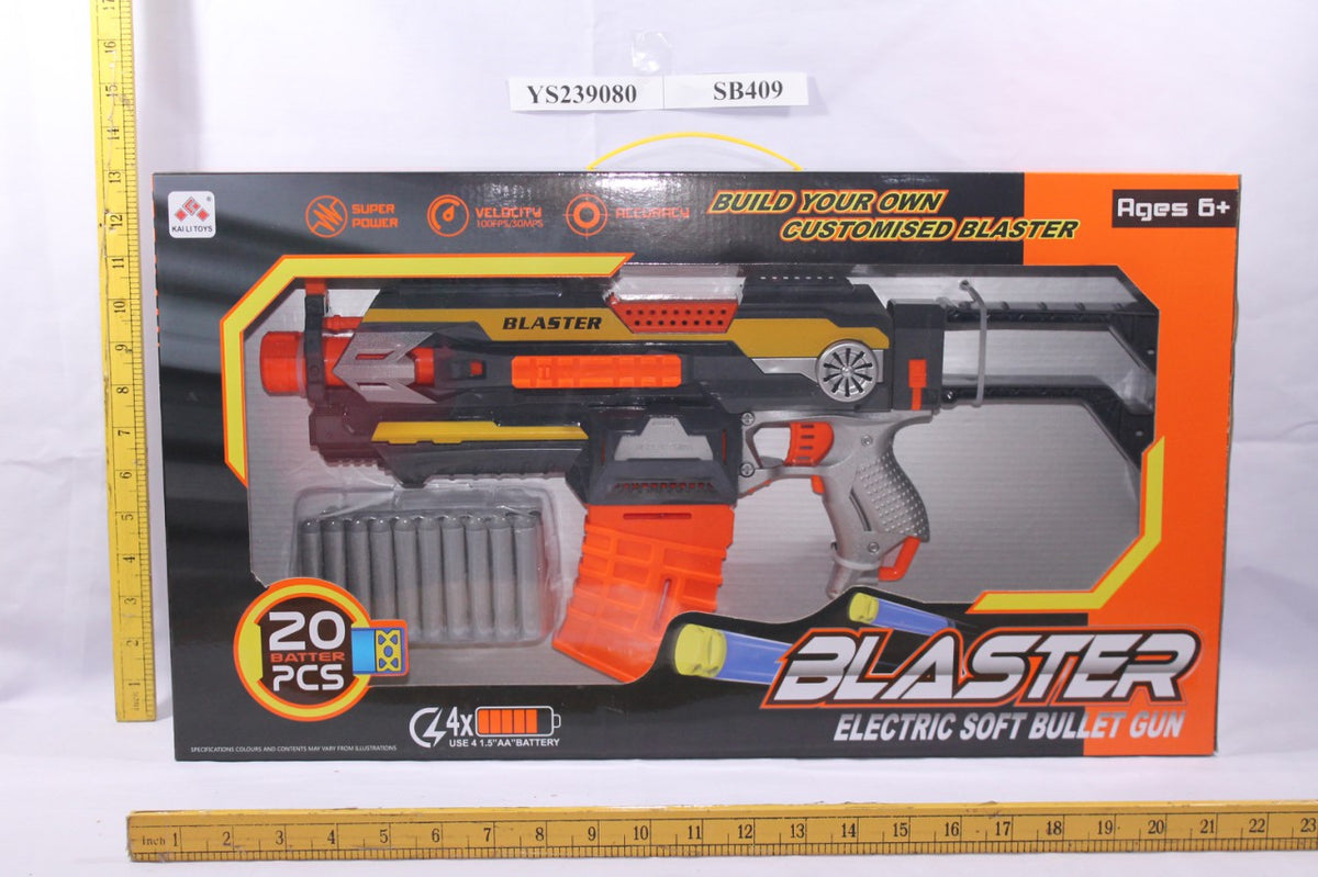 Blaster Electric Soft Bullet Gun – Anding's Toys & Flowers Inc.